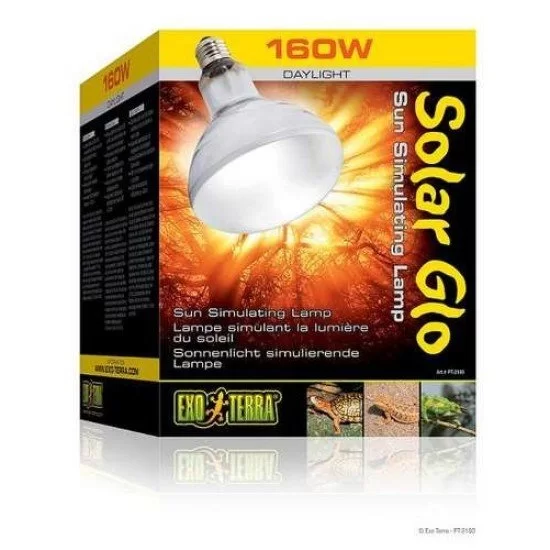 Sun Lamp Exo Terra Solar Glo Sun Simulating Bulb For Reptiles - 160 ...