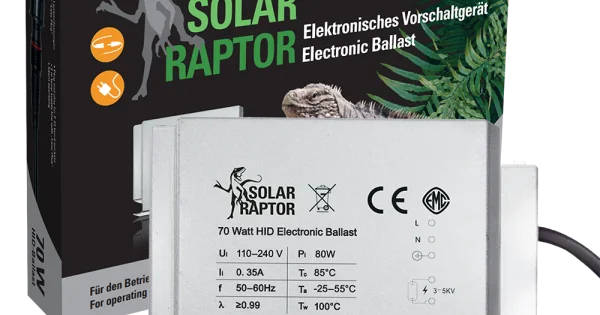 Solar Raptor EVG 70W ballast for HID lamps - EVG 70W